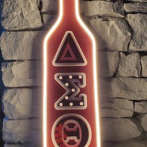 D9 Greeks | Other | Delta Sigma Theta Led Wooden Paddle Red | Poshmark